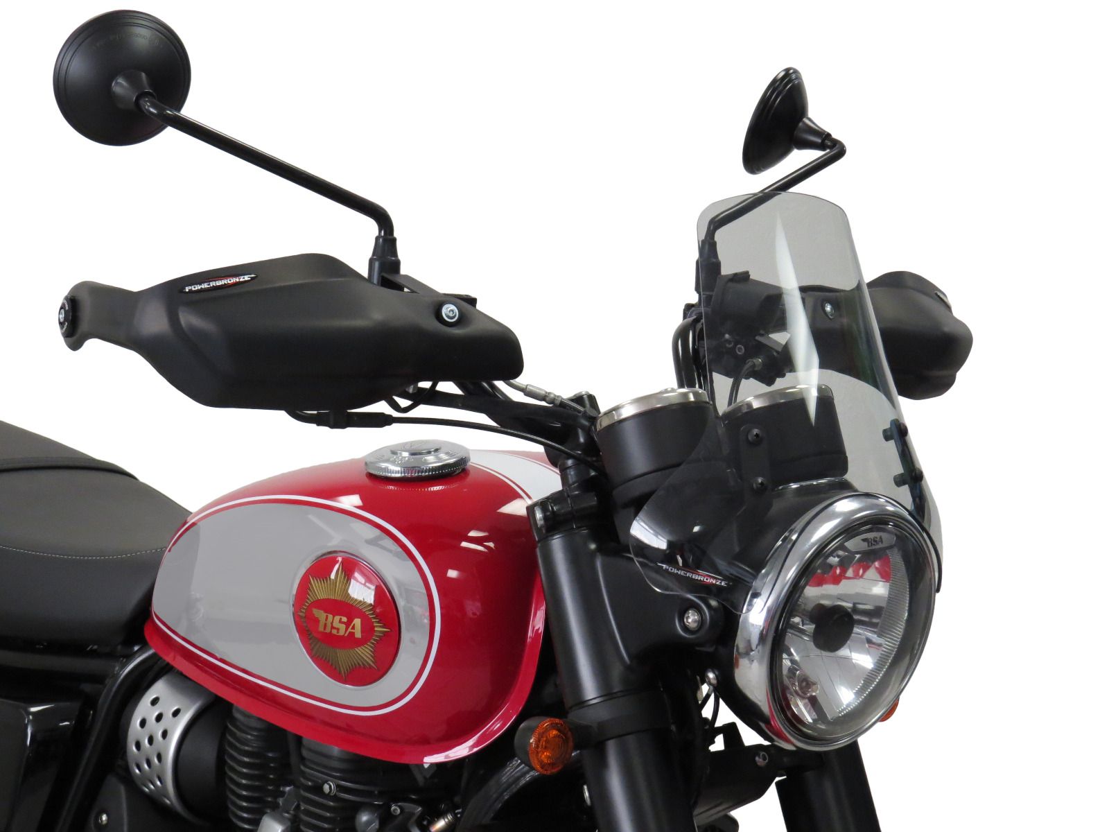 BSA Gold Star 650 22-2024 Matt Black Handguard/Wind Deflectors | STP ...