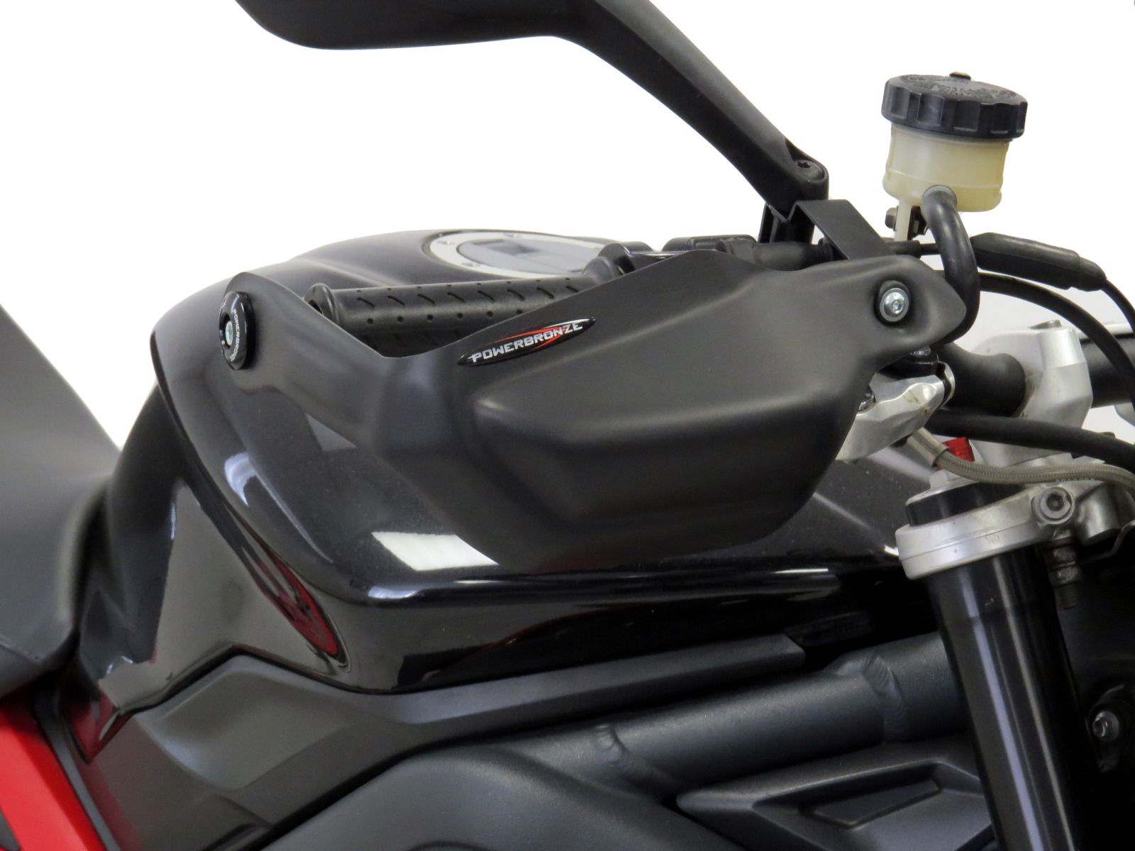 Triumph Street Triple R 13-16 Matt Black Handguard/Wind Deflectors Pow ...