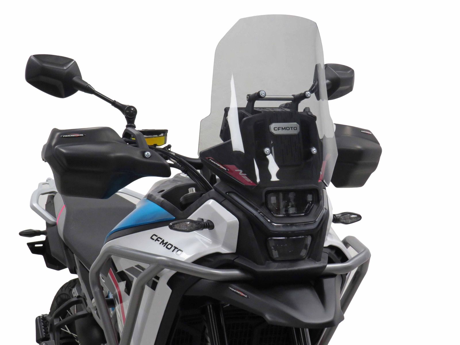 CF MOTO 450MT 24-2025 Light Tint Touring Screen (385mm High) Powerbron ...