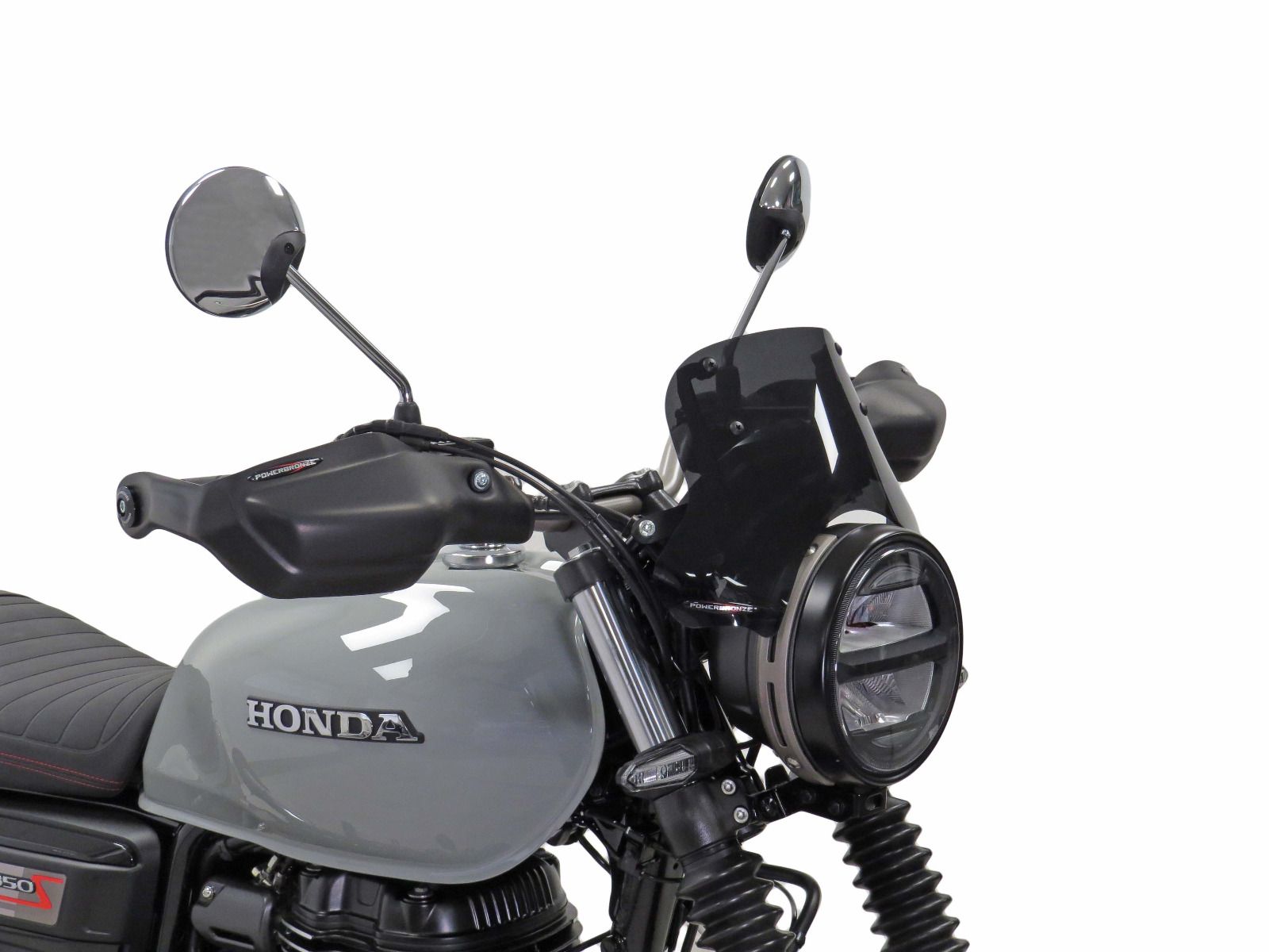 Fits Honda GB350S 2025 Dark Tint (150mm high) Light SCREEN Powerbronze ...