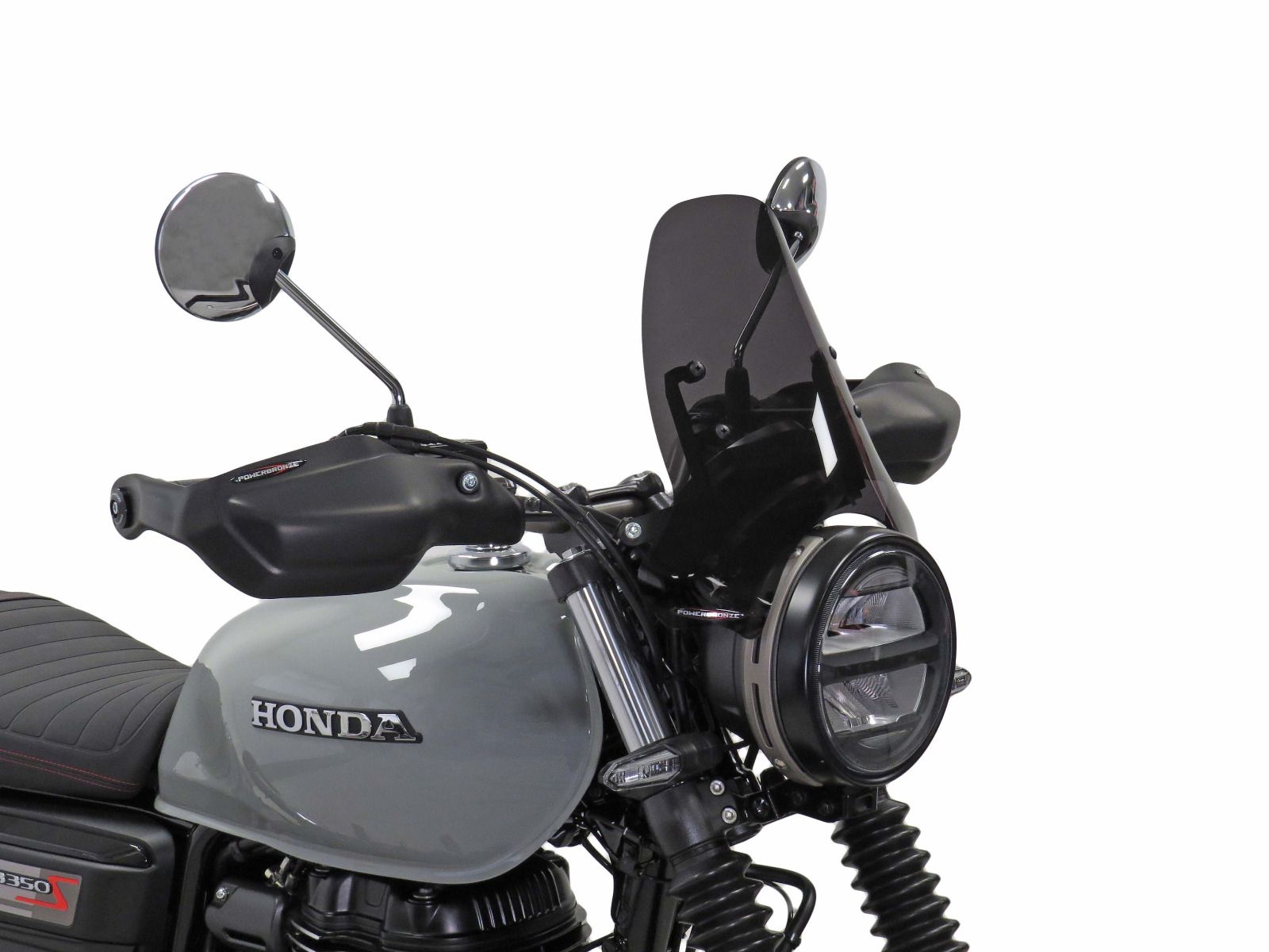 Fits Honda GB350S 2025 Light Tint (270mm high) Light SCREEN Powerbronz ...