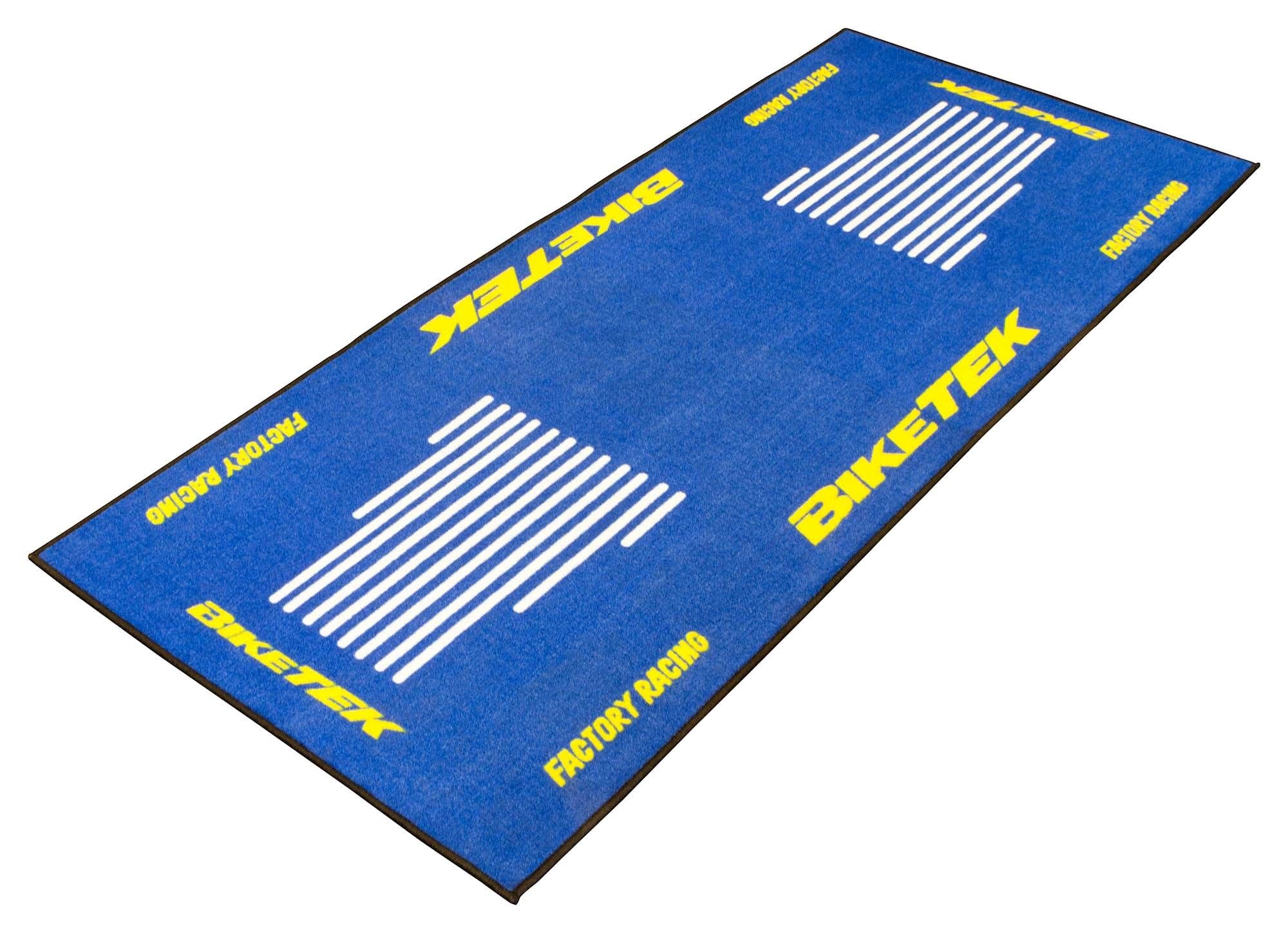 Biketek Garage Mat Series 3 Blue/White/Yellow 190 x 80 cm | STP Racing ...