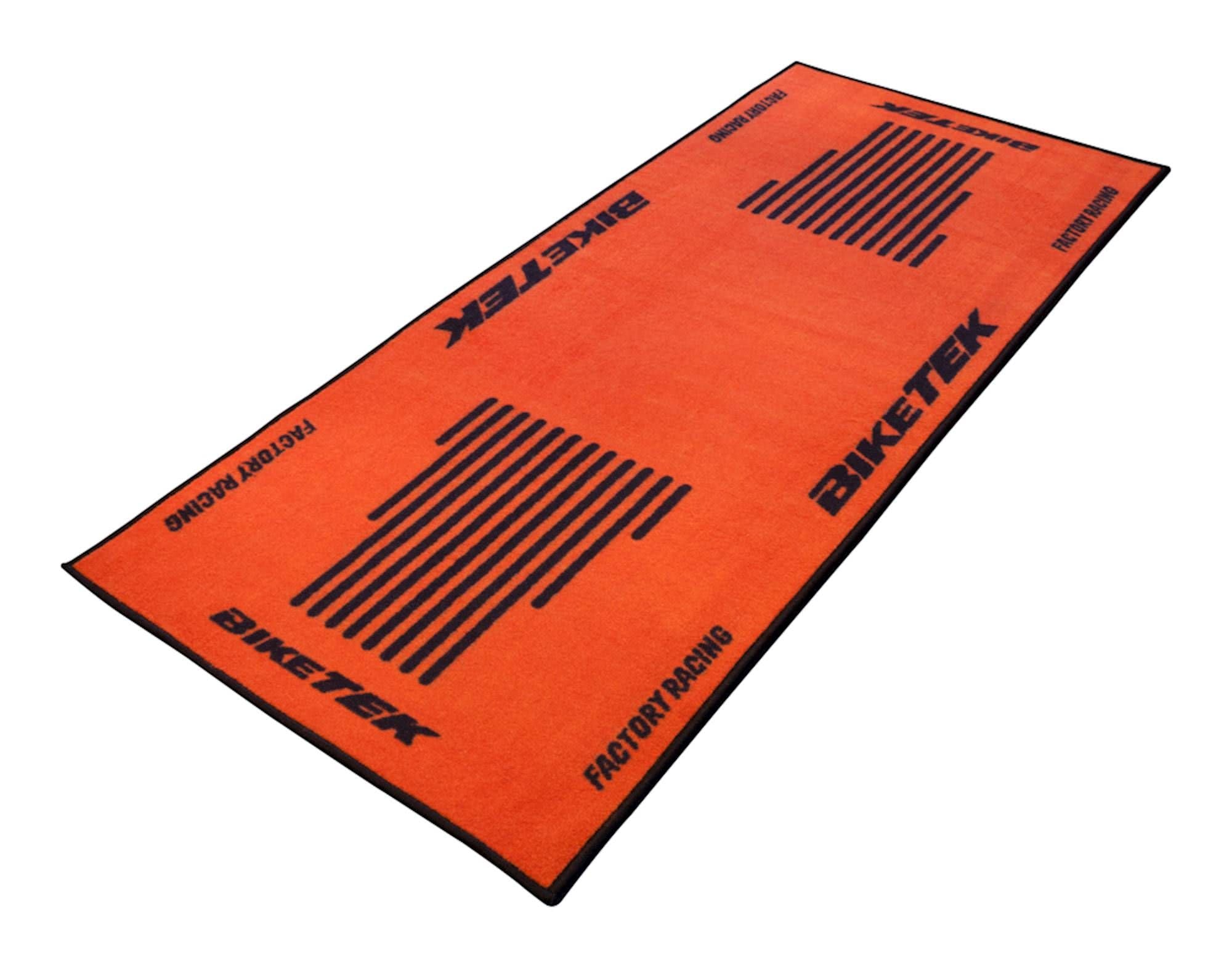 Biketek Garage Mat Series 3 Orange/Black 190 x 80 cm | STP Racing Products