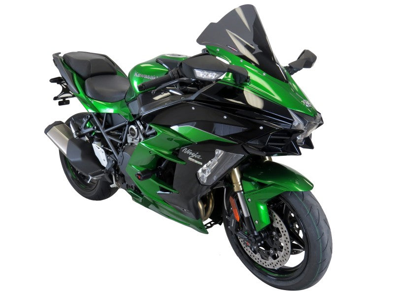 Kawasaki H2 SX SE 18-2022 Airflow Light Tint DOUBLE BUBBLE SCREEN by P ...