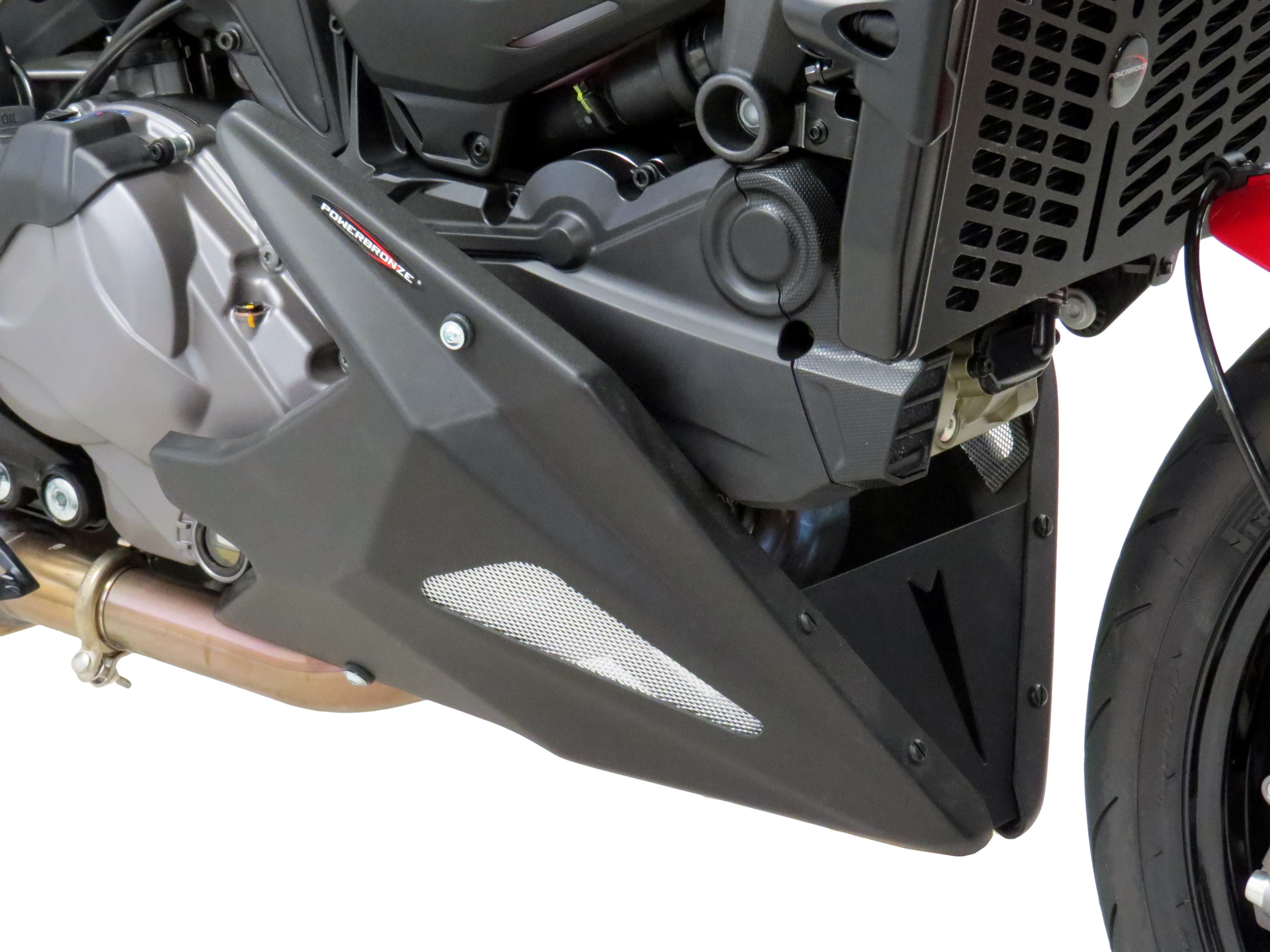Ducati Monster 950 2021-2024 Belly Pan Matt Black with Silver Mesh Pow ...