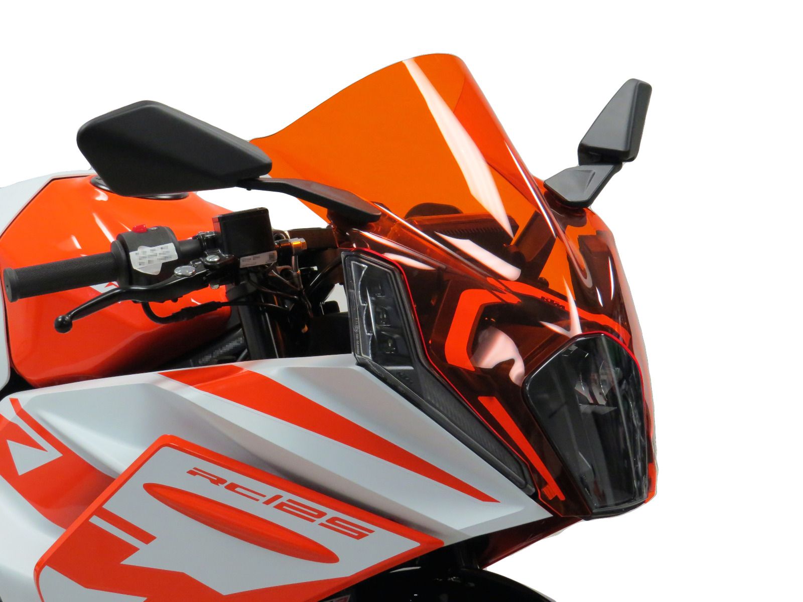 KTM RC 200 22-2024 Airflow AMBER DOUBLE BUBBLE SCREEN by Powerbronze ...