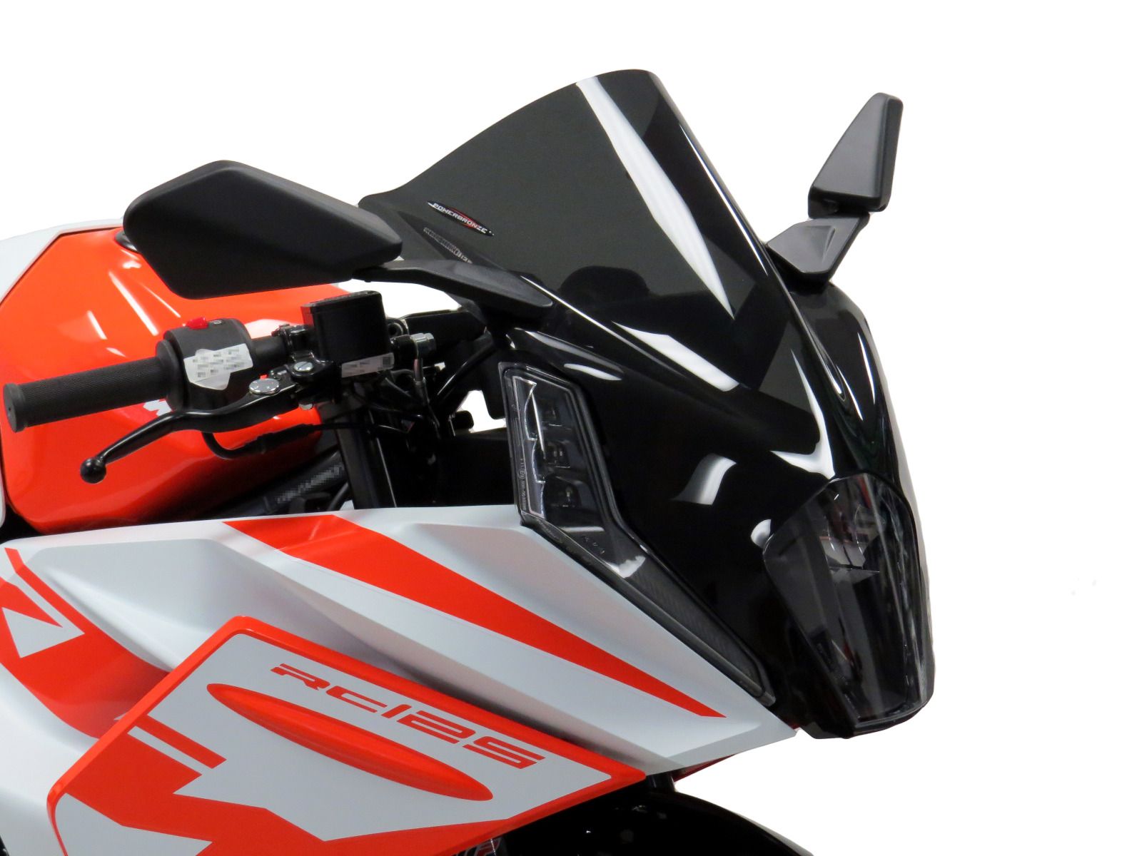 KTM RC 125 22-2024 Airflow Dark Tint DOUBLE BUBBLE SCREEN by Powerbron ...