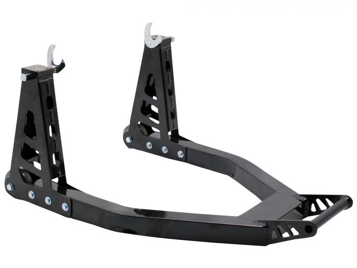 BikeTek Aluminium Box Section Rear Track Paddock Stand - Black | STP ...
