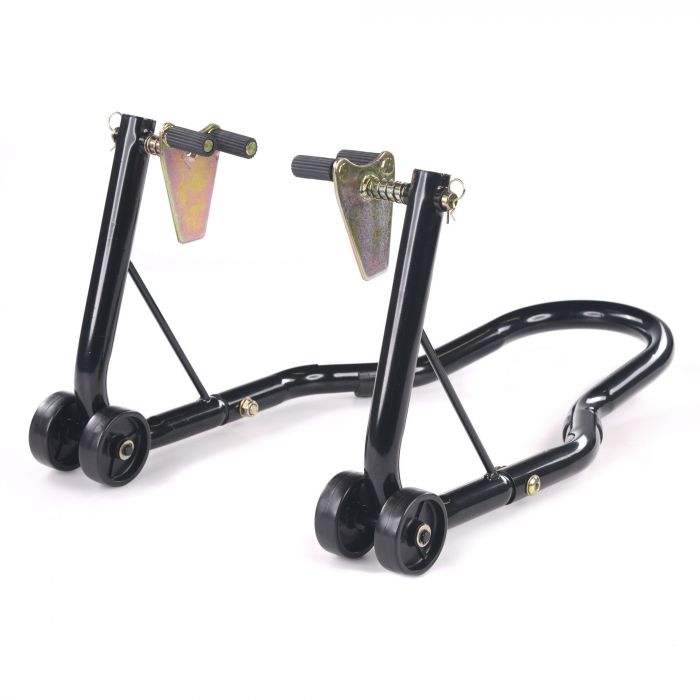 BikeTek Series 3 Front Track Paddock Stand - Black | STP Racing Products