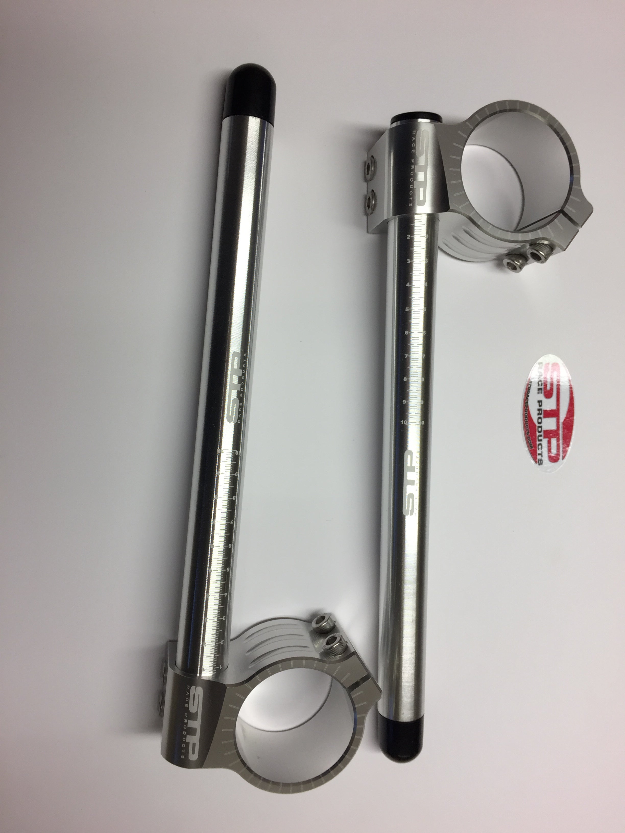 Yamaha 50mm STP Tek2 Calibrated road race polished aluminium Clip-Ons ...