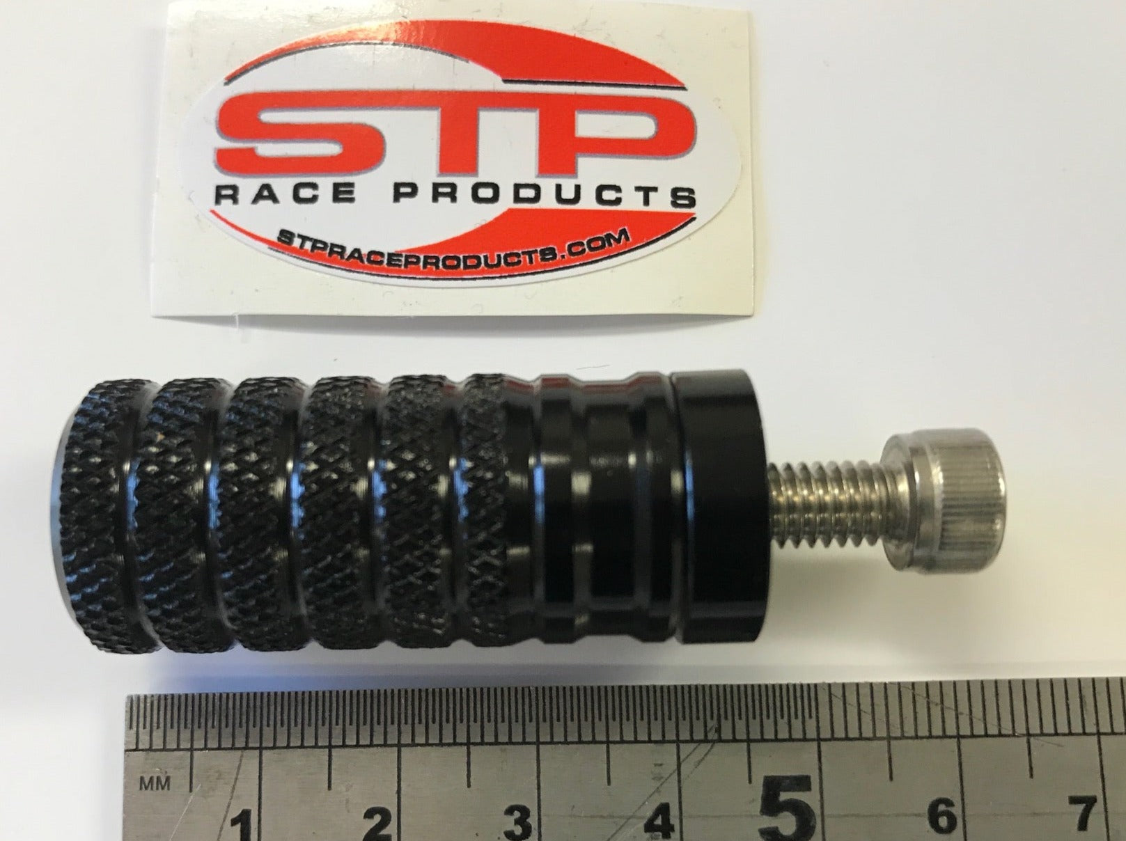 Universal Replacement Rearset Toe pegs Black Anodised Finish 6mm fixin ...