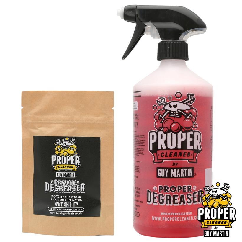 Guy Martin PROPER Motorcycle De-Greaser Starter Pack Bottle & Refill P ...