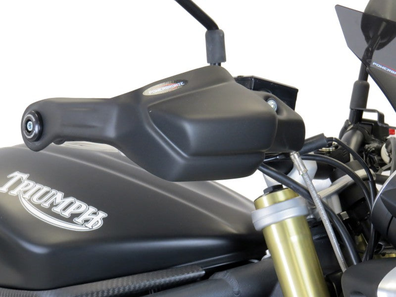 Triumph Street Triple 2013-2016 Matt Black Handguard/Wind Deflectors P ...