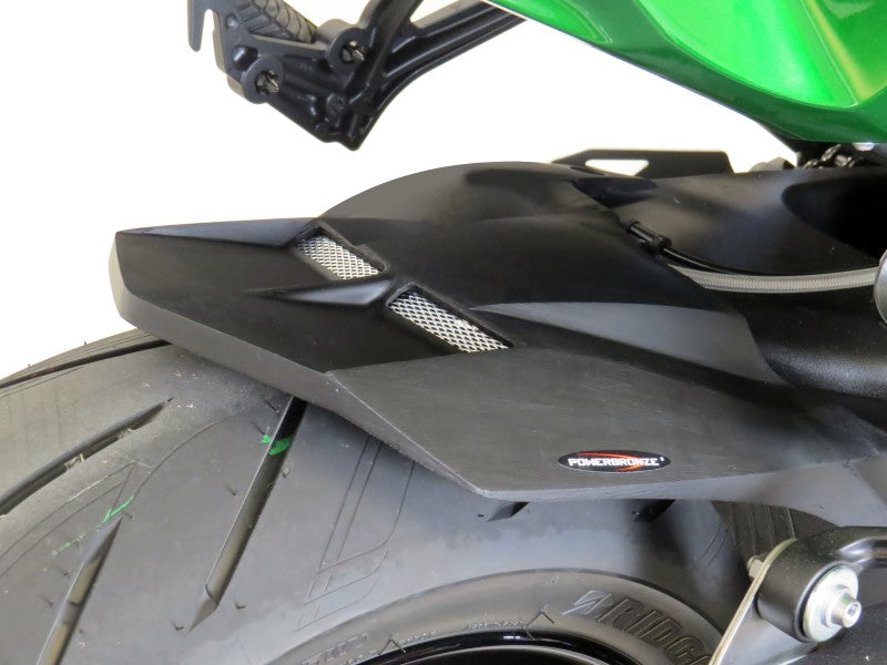 Kawasaki H2 SX & H2 SX SE 18-2024 Carbon Look & Silver Mesh Rear Hugge ...